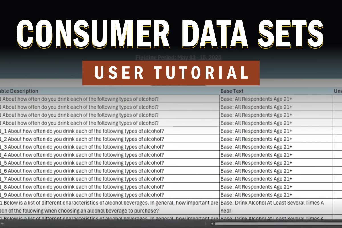 Know Your Market: Consumer Data Sets User Tutorial - Brewers Association